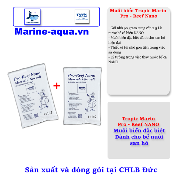 HW-MARINEMIX REEFER SALT 5kg muối cho bể cá cảnh biển (xô nhựa ...